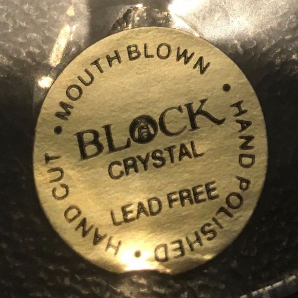 Dining | Mouth Blown Block Crystal Hand Cut Stem Ware | Poshmark